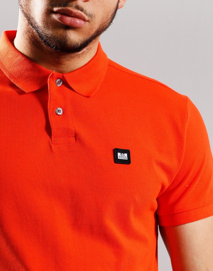 Weekend Offender Caneiros Polo Shirt Tango - Terraces Menswear