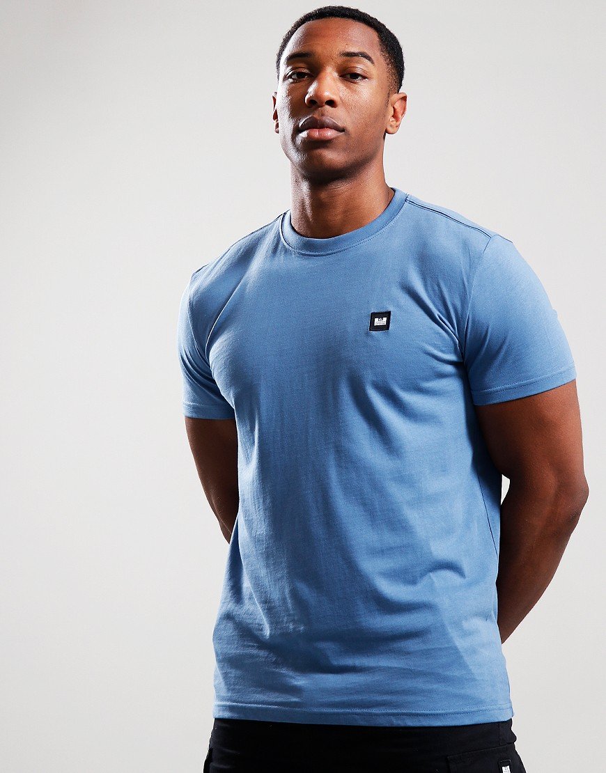 Weekend Offender Cannon Beach T-Shirt Baltic Blue - Terraces Menswear