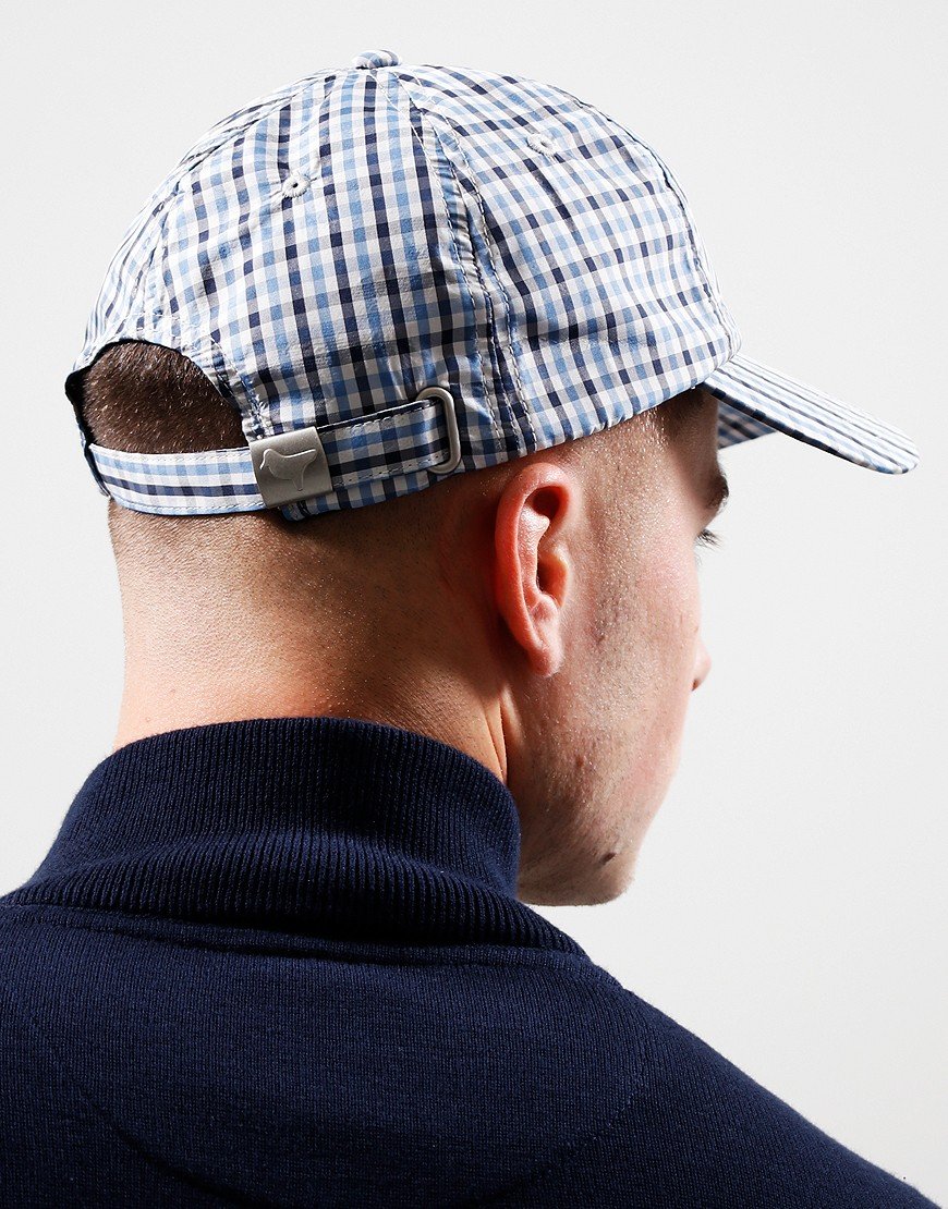 Weekend Offender Clay Cap Blue House Check - Terraces Menswear