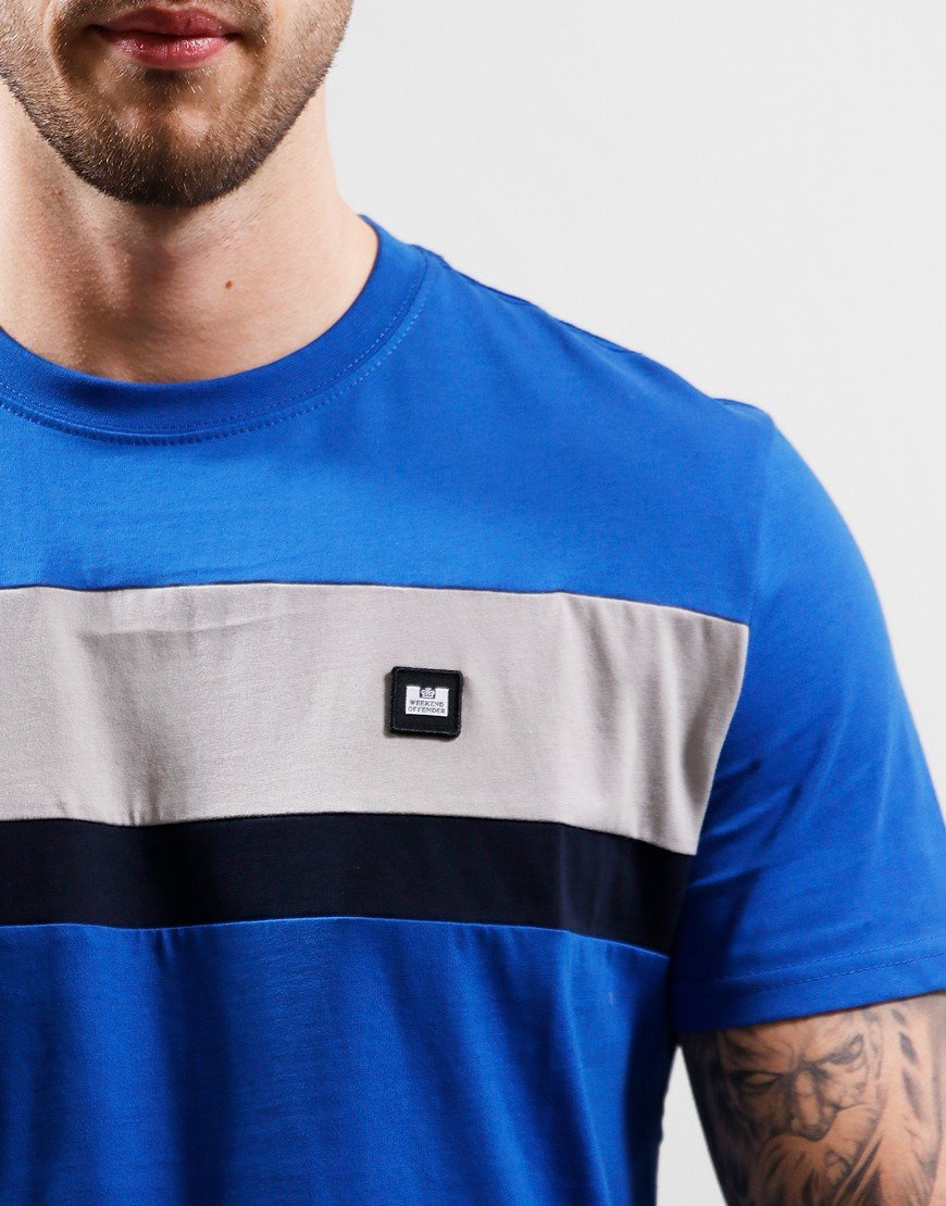 Weekend Offender Crossword T Shirt Cobalt Light Grey Navy Terraces Weekend Offender Crossword T Shirt Cobalt Light Grey Navy Terraces