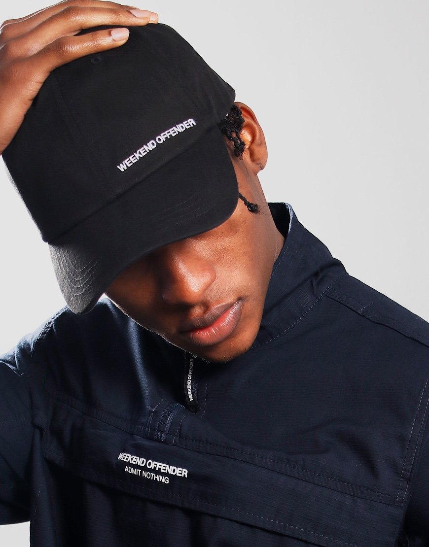 Weekend Offender Don Julian Cap Black - Terraces Menswear
