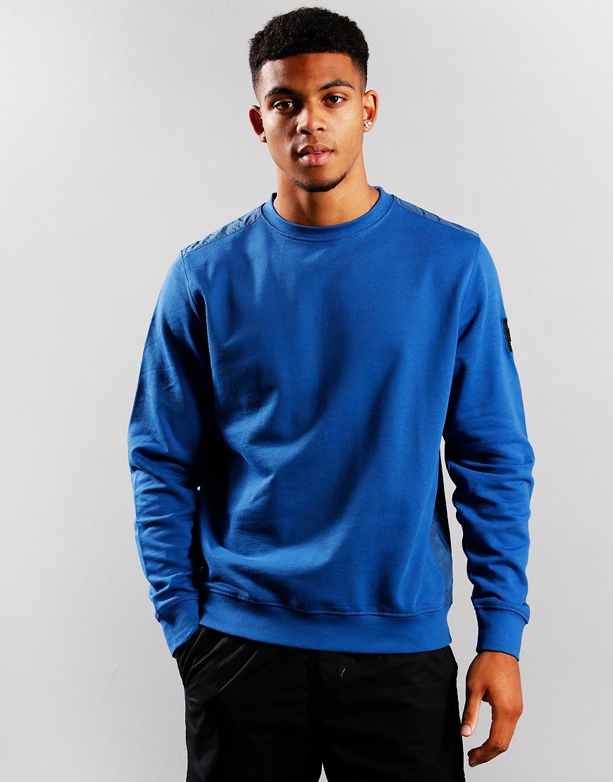Weekend Offender F-Bomb Crew Sweat Deep Blue - Terraces Menswear