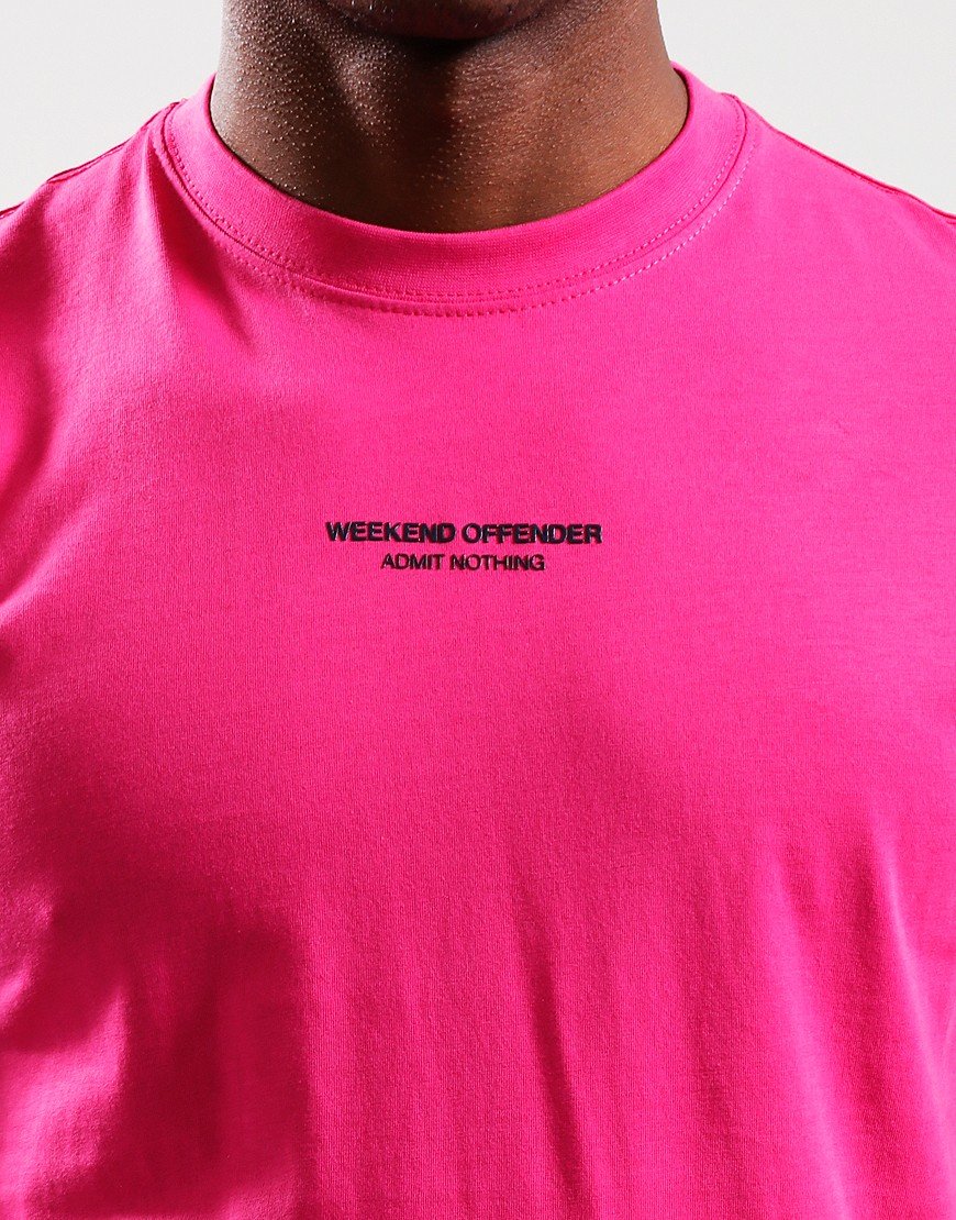 Weekend Offender Fun Factory T-Shirt Pink/Navy - Terraces Menswear