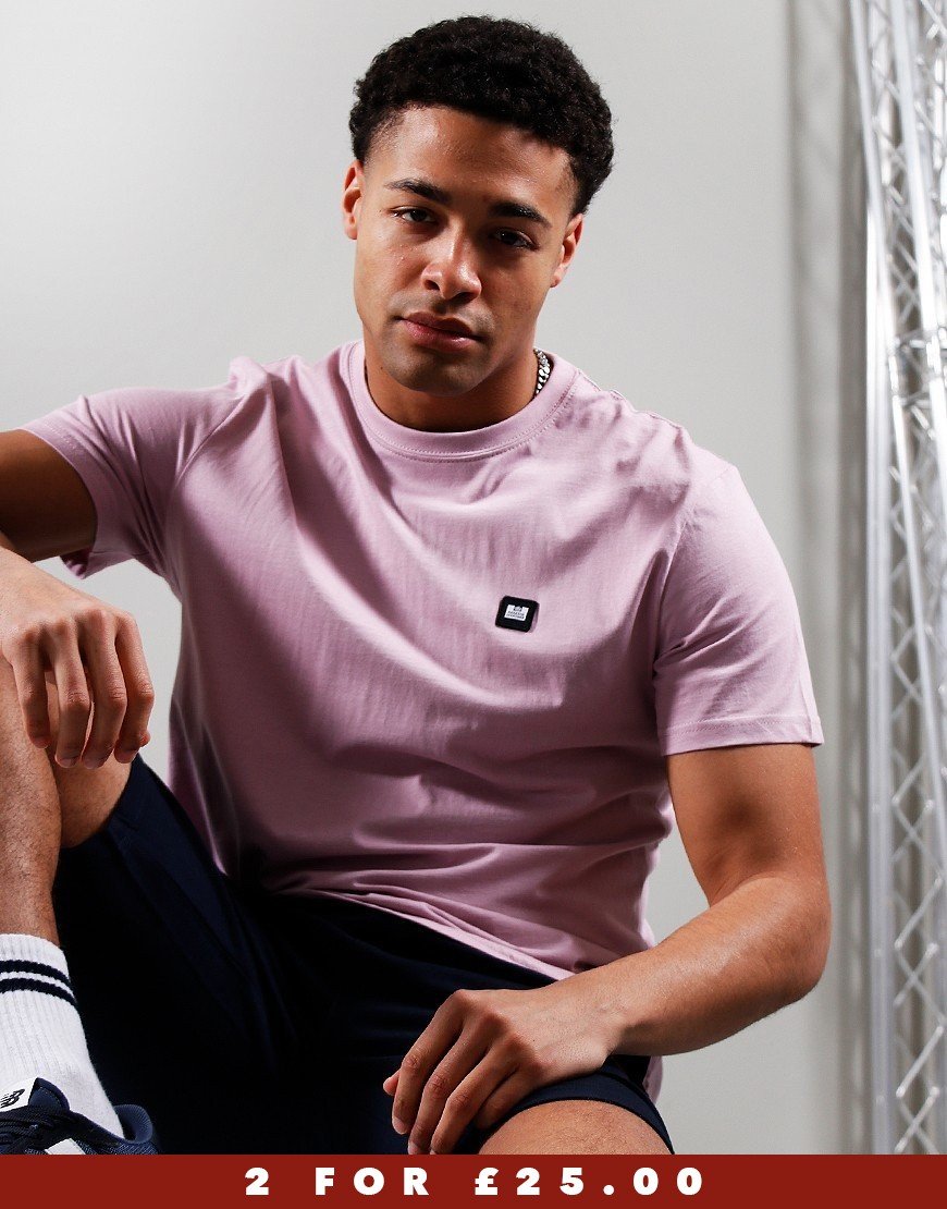 Weekend Offender Kingston T-Shirt Vintage Rose - Terraces Menswear