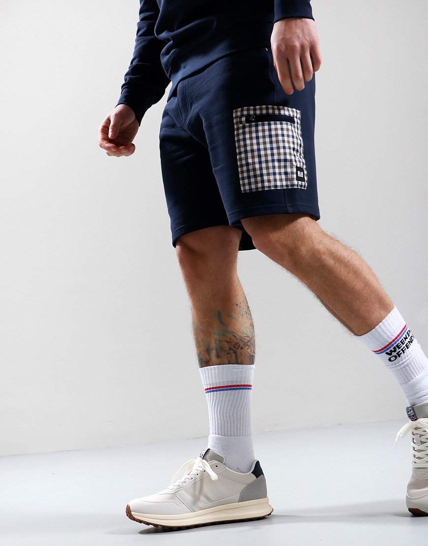 Weekend Offender Lerena Shorts Navy - Terraces Menswear