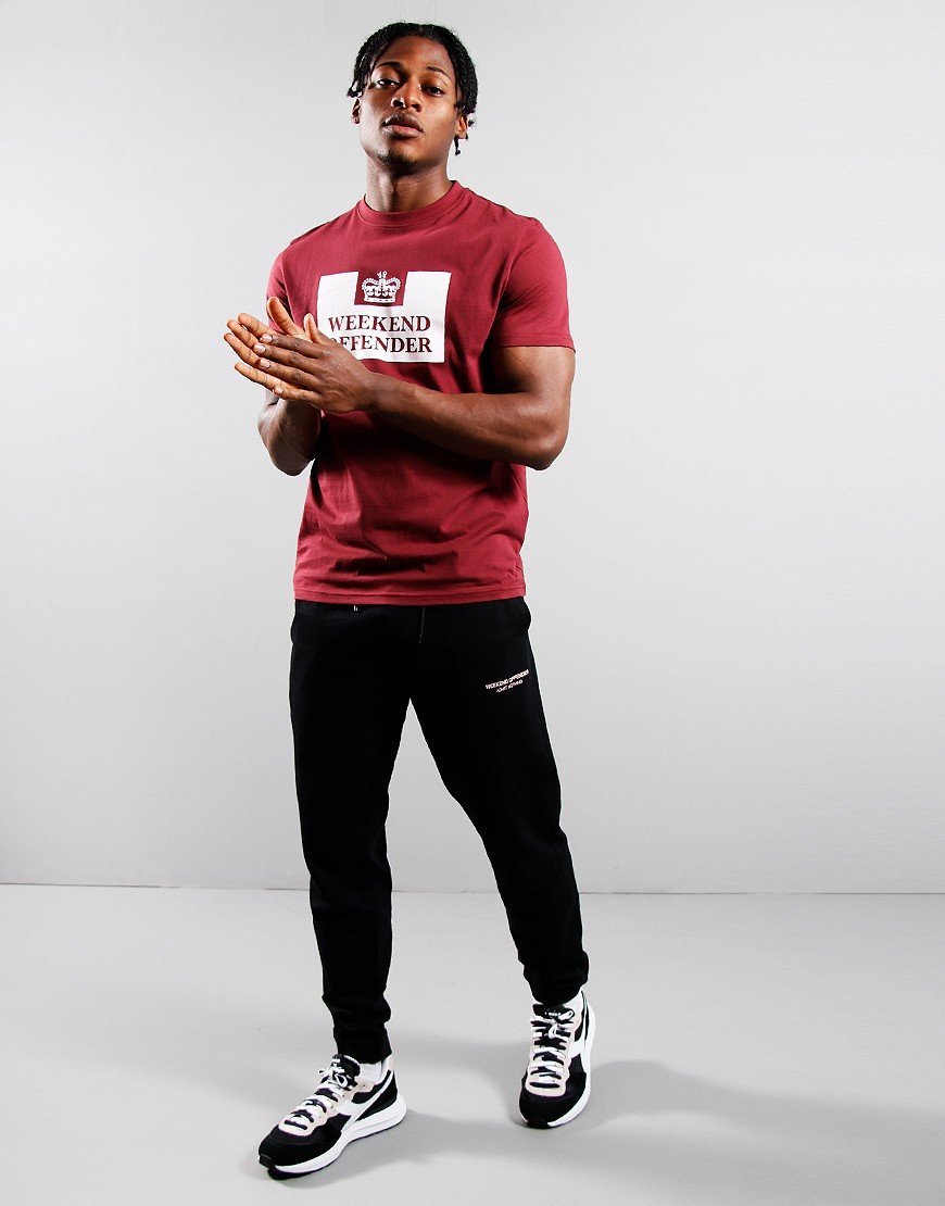 Weekend Offender McMoney T-Shirt Deep Wine - Terraces Menswear
