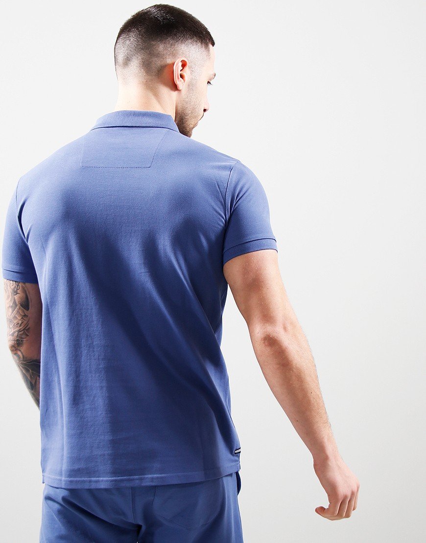 Weekend Offender Barnum Polo Shirt Blue Indigo - Terraces Menswear