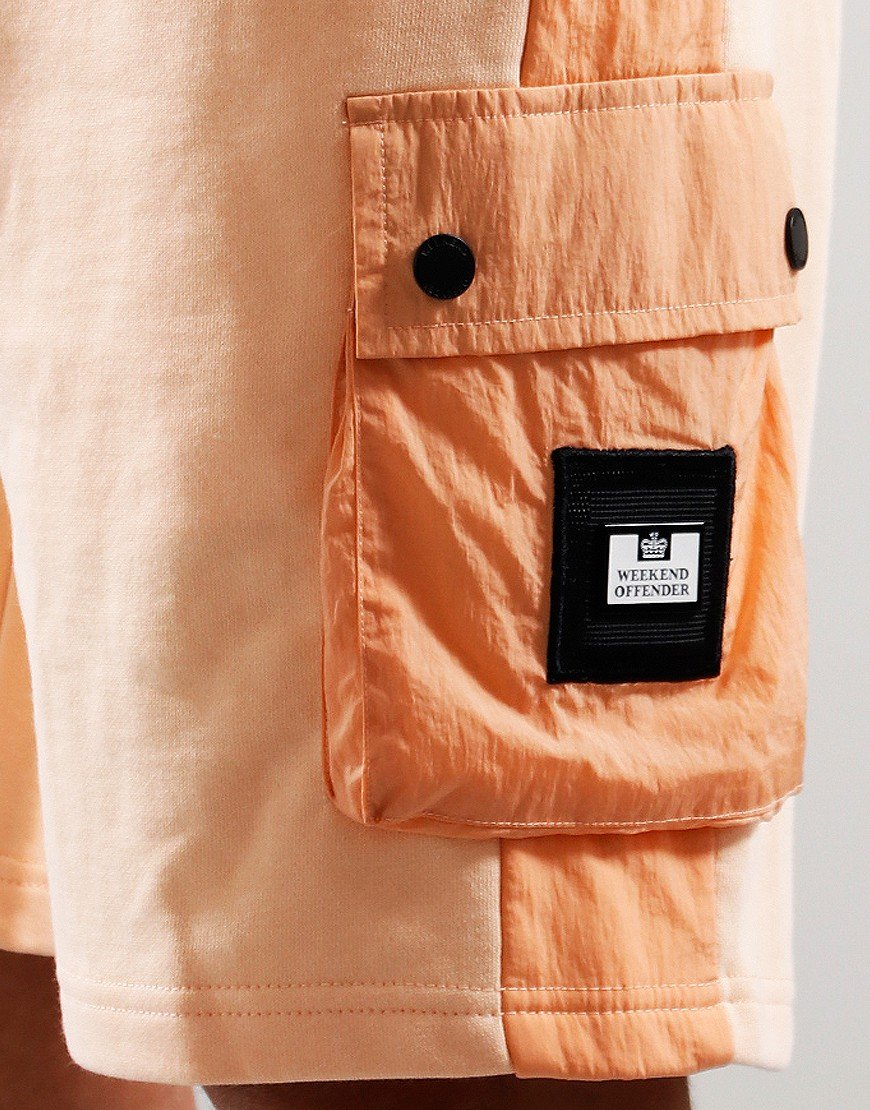 Weekend Offender Pink Sands Shorts Apricot - Terraces Menswear