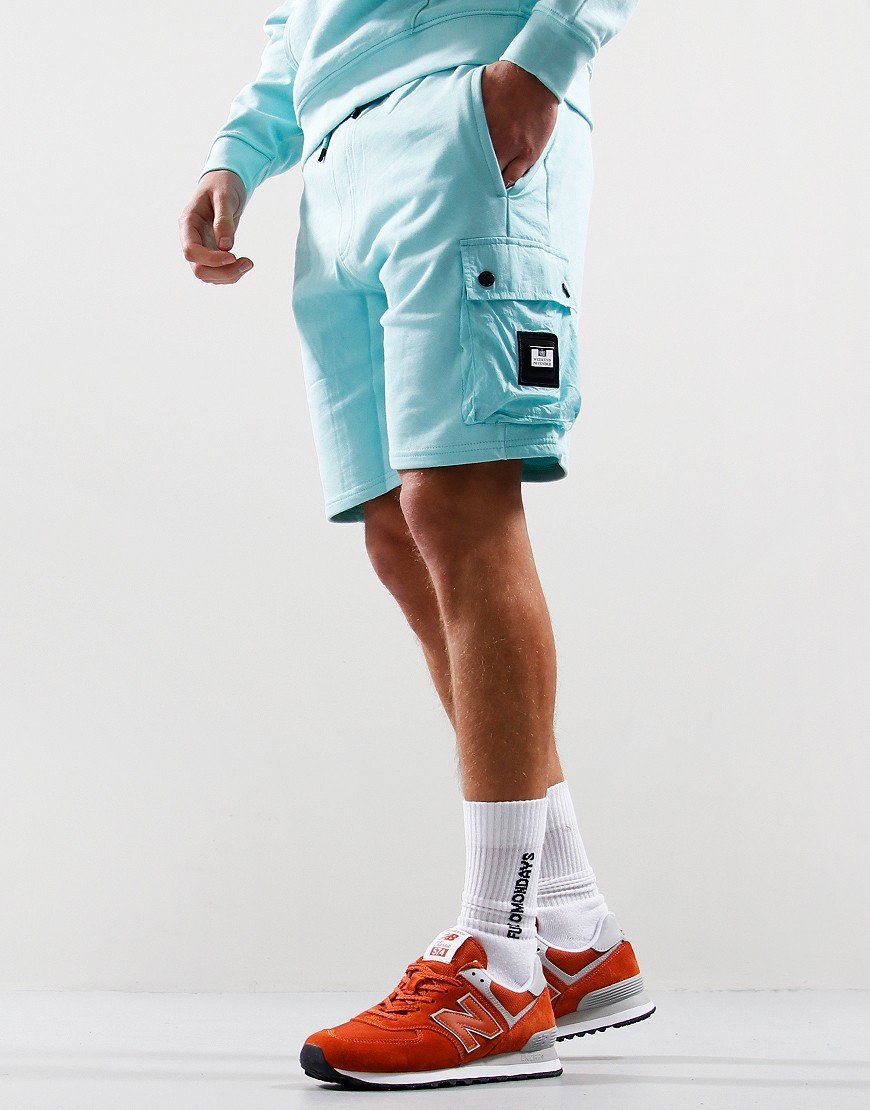 Weekend Offender Pink Sands Shorts Aqua - Terraces Menswear