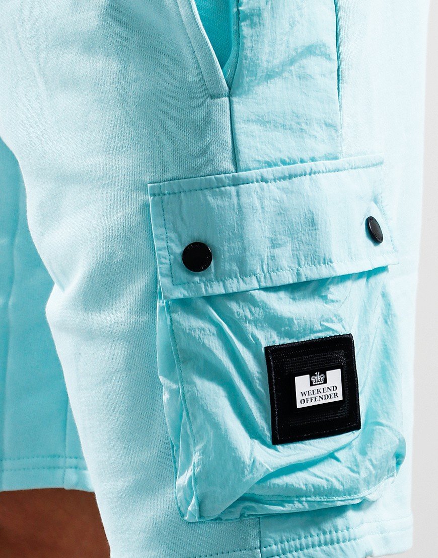 Weekend Offender Pink Sands Shorts Aqua - Terraces Menswear