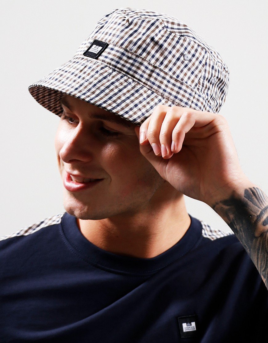 Weekend Offender Queensland Check Bucked Hat - Terraces Menswear