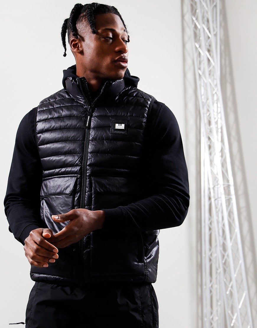 Weekend Offender Scardina Gilet Black - Terraces Menswear