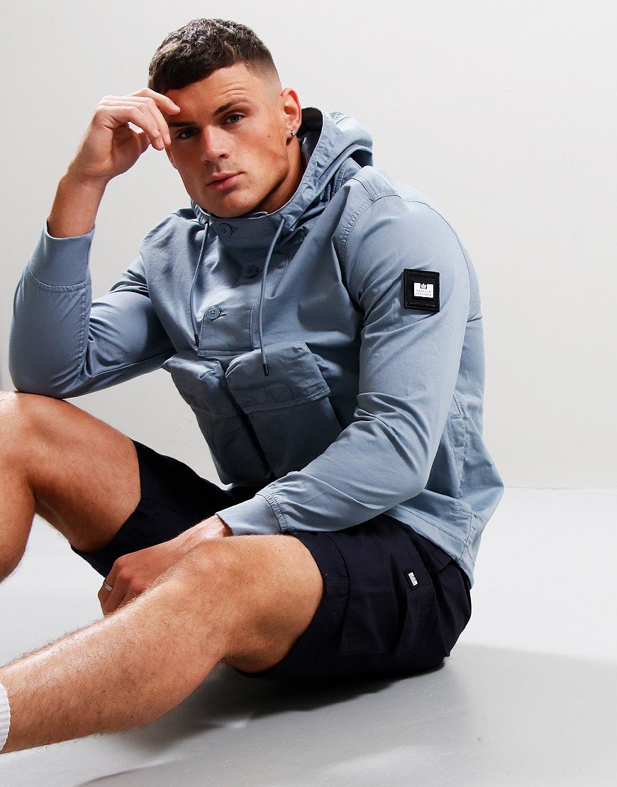 Weekend Offender Silver Puffs Jacket Slate Blue - Terraces Menswear