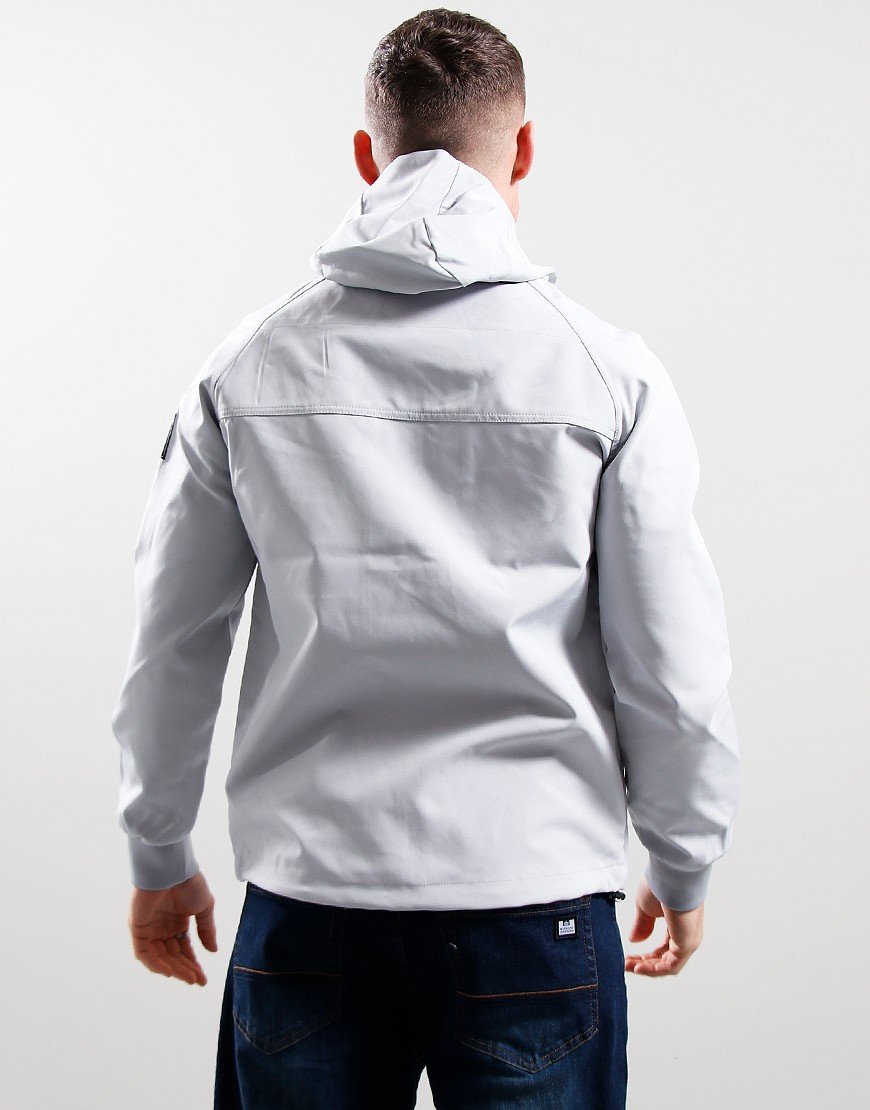 Weekend Offender Stipe Jacket Dove Grey - Terraces Menswear