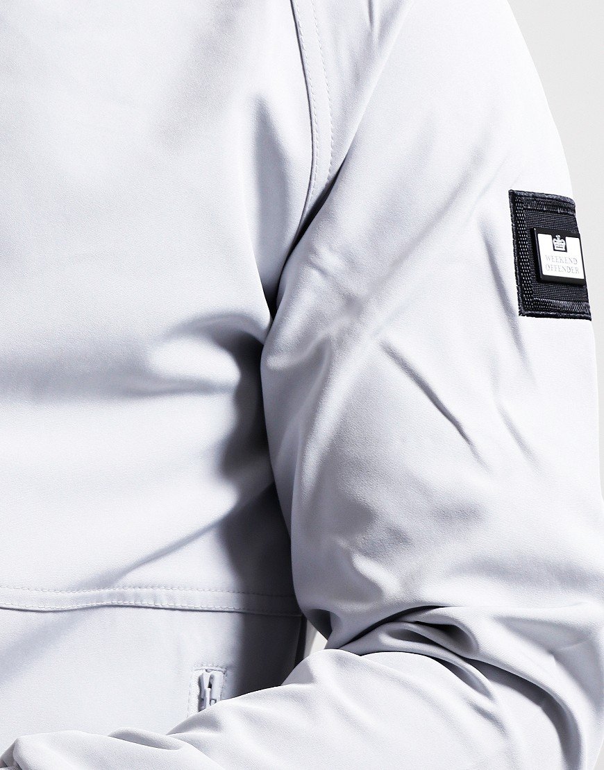 Weekend Offender Stipe Jacket Dove Grey - Terraces Menswear