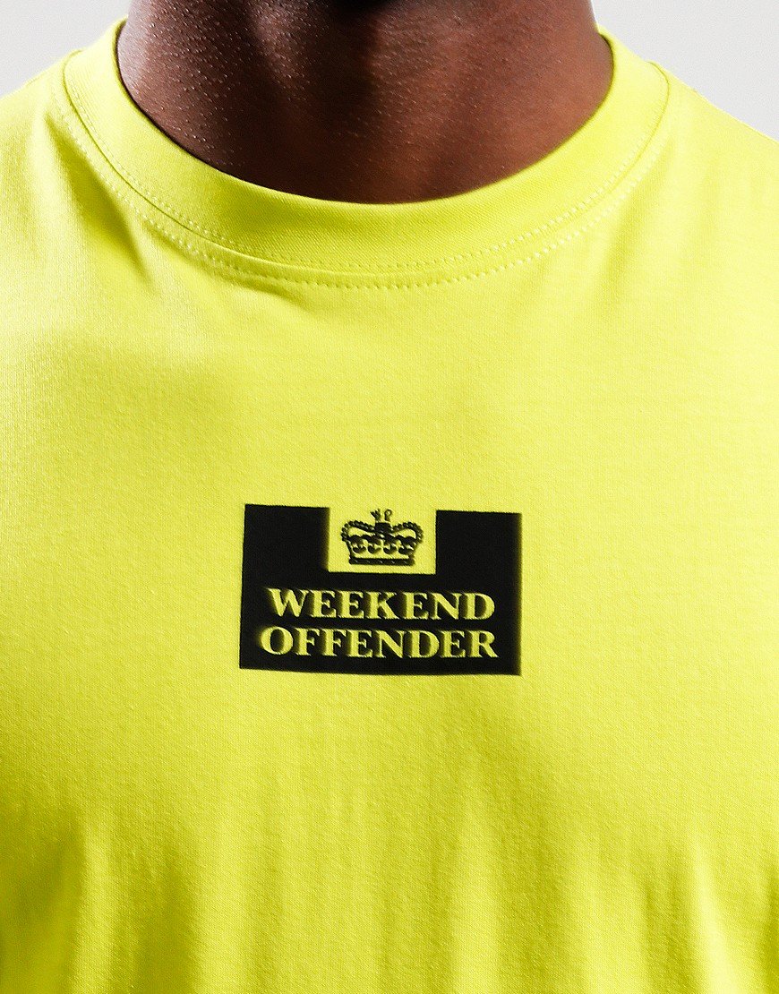 Weekend Offender The Heights T-Shirt Yellow/Black - Terraces Menswear
