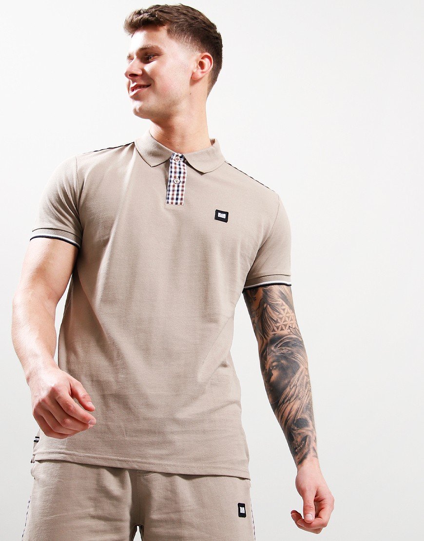 Weekend Offender Teresina Polo Shirt Stone - Terraces Menswear