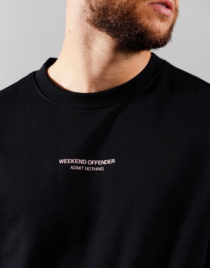 Weekend Offender WOAN Sweat Black/Sand Rose - Terraces Menswear