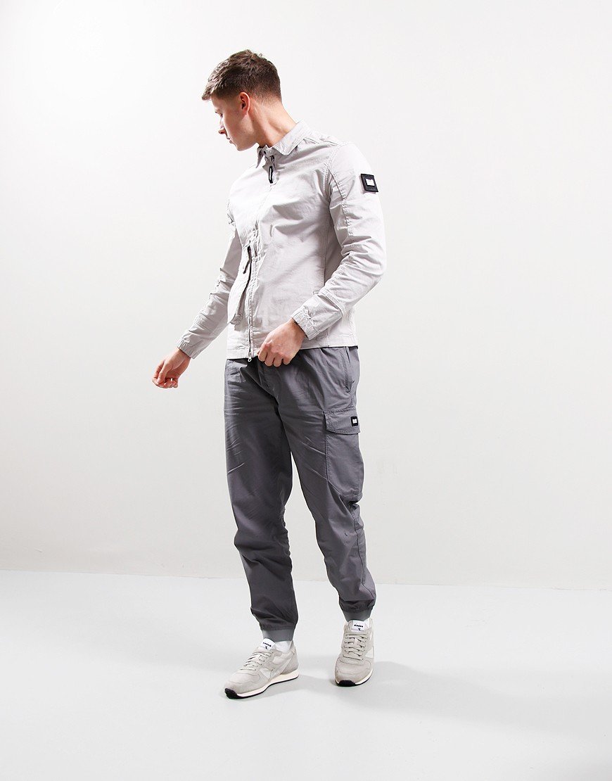 Weekend Offender Vinnie Overshirt Dove Grey - Terraces Menswear
