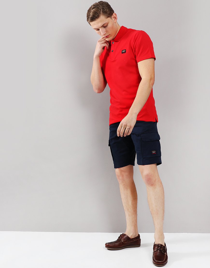 Paul & Shark Basic Polo Shirt Red - Terraces Menswear